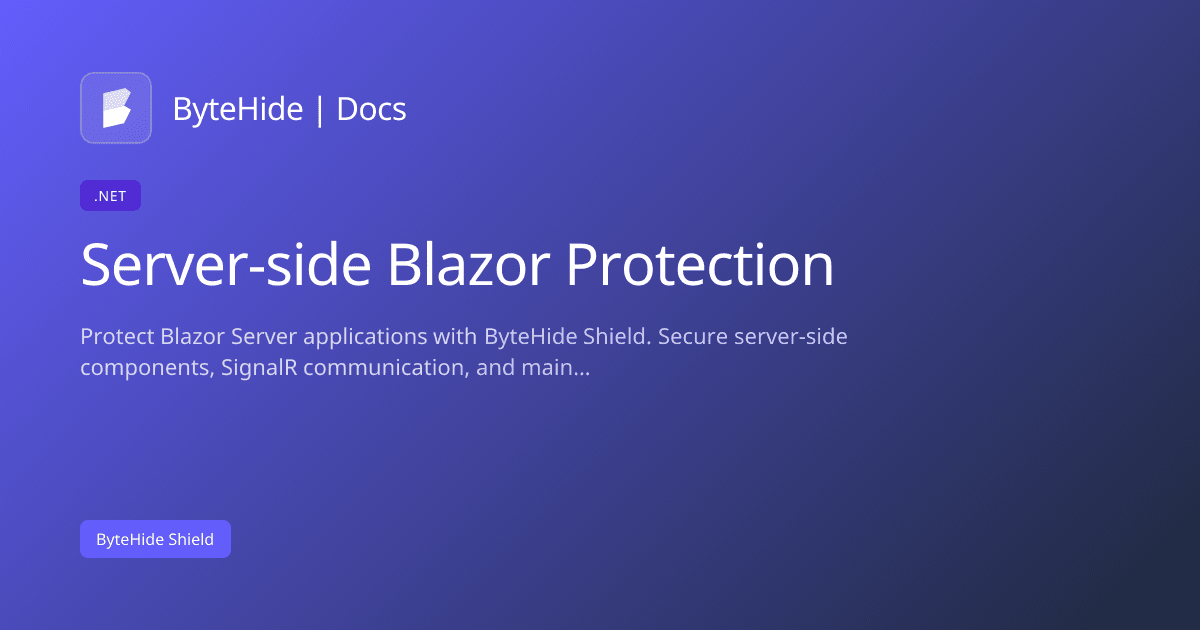 Blazor Server Protection (.NET) - Secure Server-Side Components ...